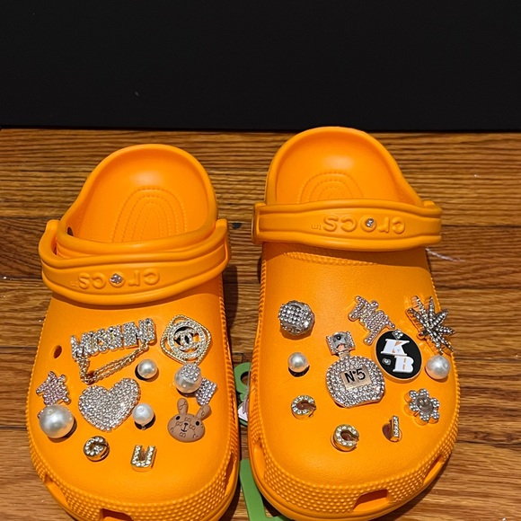 CROCS | Shoes | Nwt Orange Pretty Crocs | Poshmark